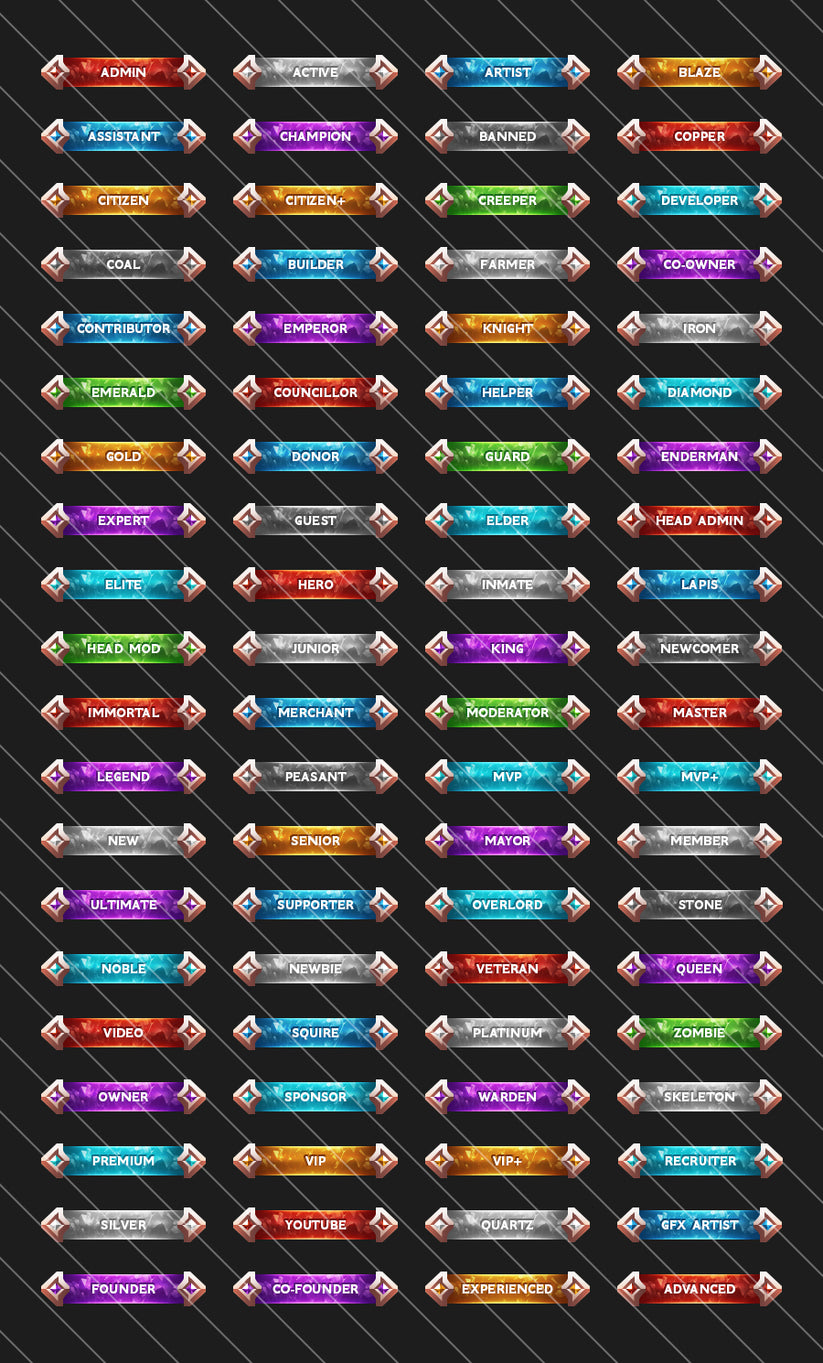 80 Forum Group Banners "Crystallized" – Woodpunch's Graphics Shop