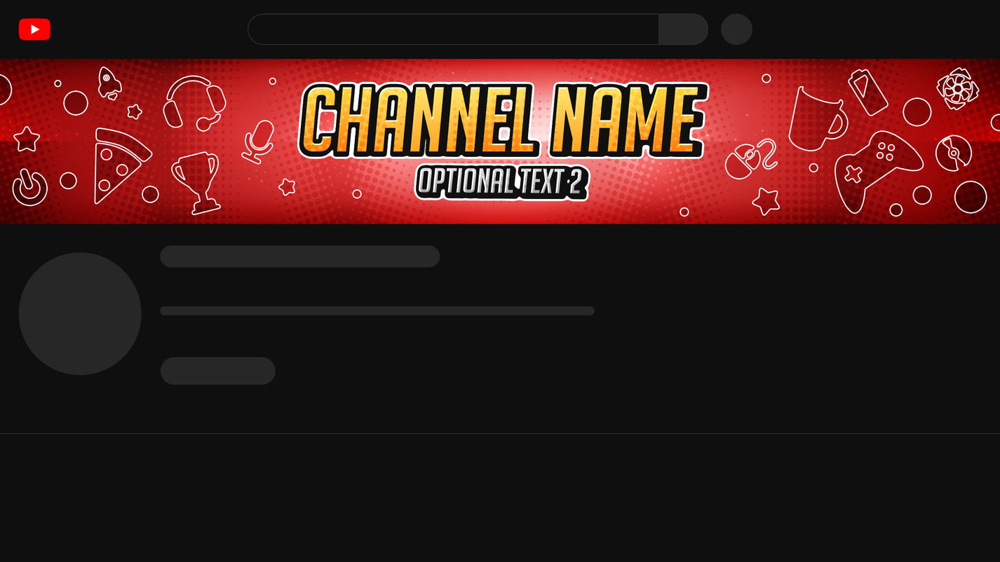 Gamer YouTube Channel Banner – Woodpunch's Graphics Shop