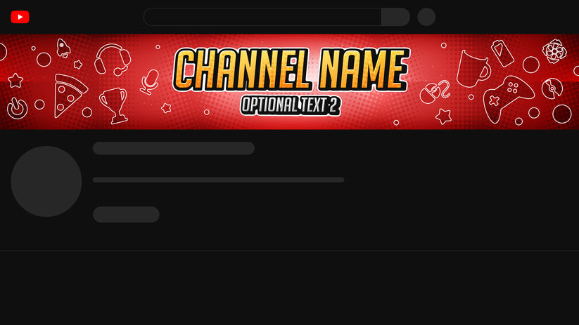 Gamer YouTube Channel Banner – Woodpunch's Graphics Shop