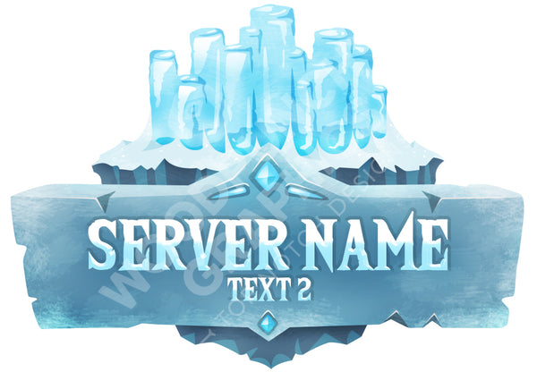 Frozen Minecraft Server Logo – Woodpunch's Graphics Shop