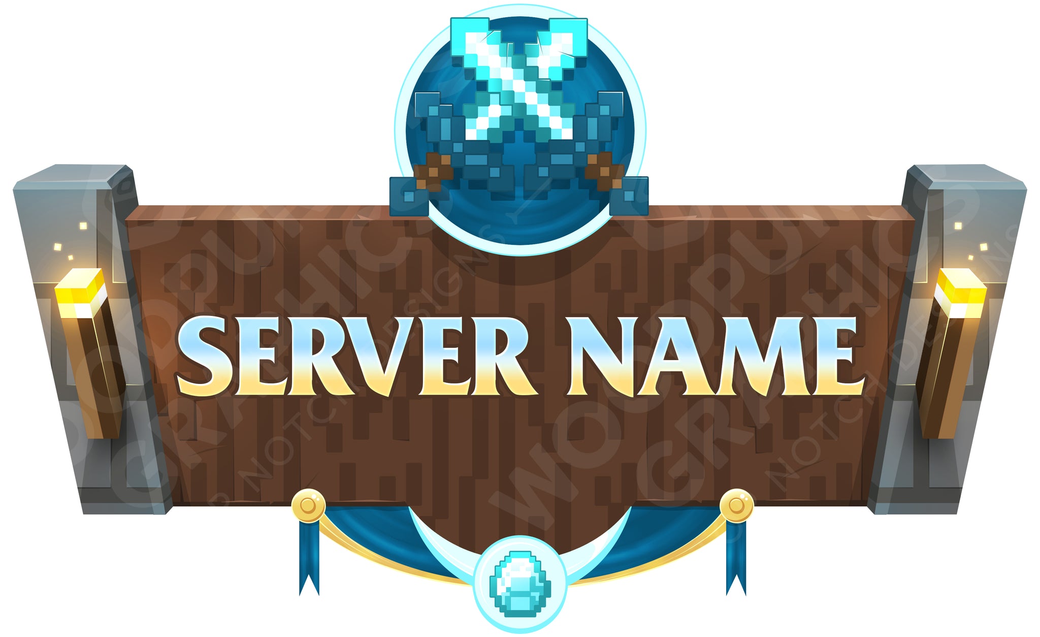 Prestige Minecraft Server Logo – Woodpunch's Graphics Shop